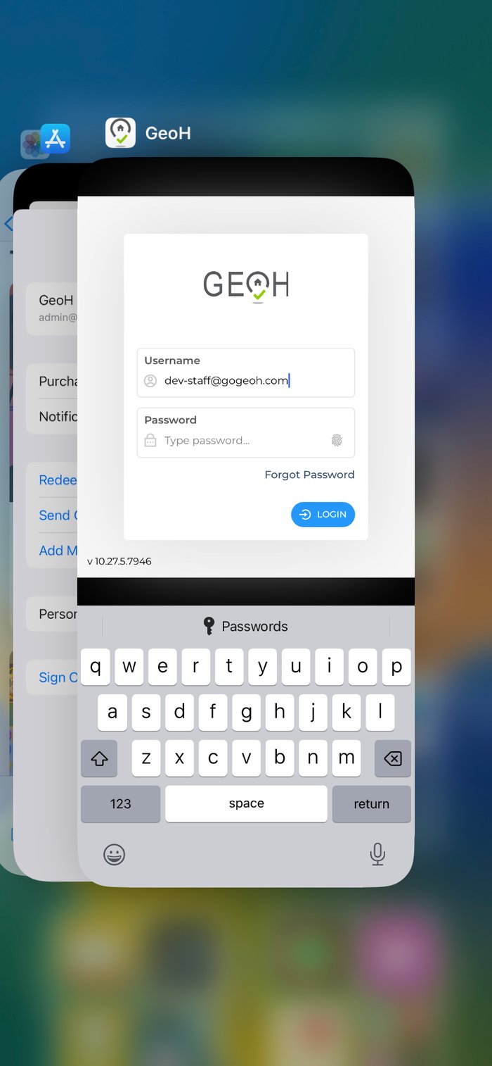 How do I update my GEOH app? (For iPhone)
